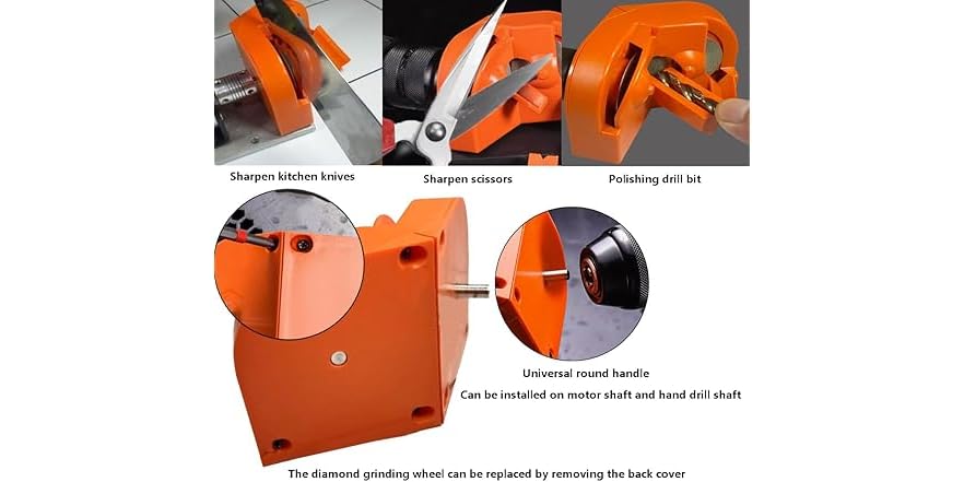 Drill Bit Sharpener, Orange