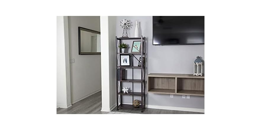 Origami 6-Shelf Bookcase | Open Style