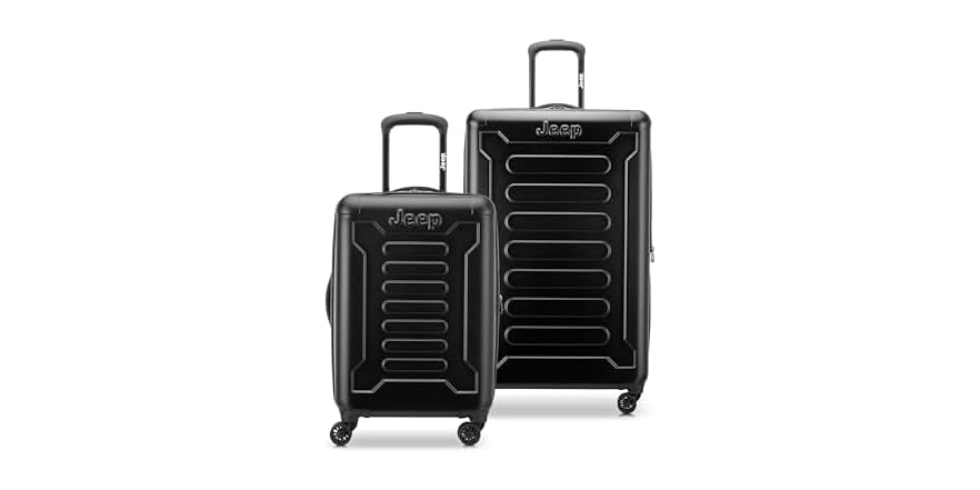 Jeep JH004C Hardside Expandable Luggage, 2 Piece Set