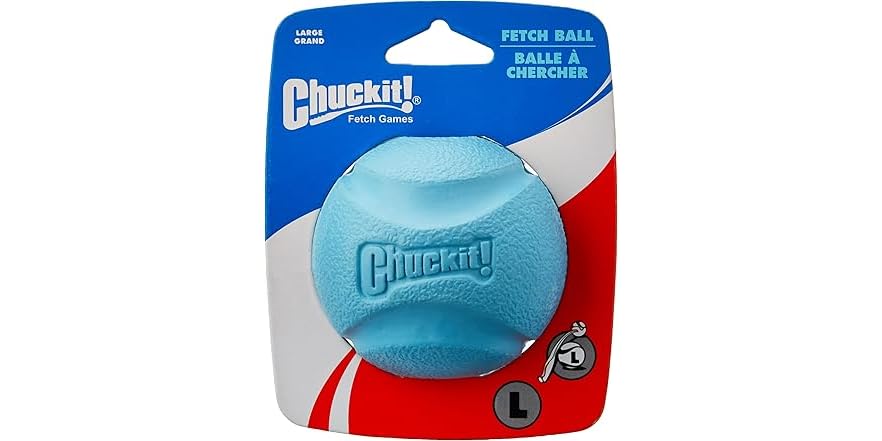 Chuckit! High-Bounce Rubber Fetch Ball, Large 3"