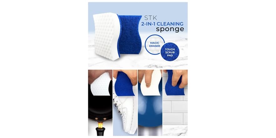 2-In-1 Duo Magic Eraser and Scrub Sponge, 20-Pack