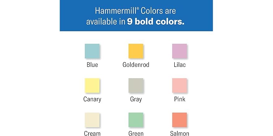 Hammermill Colored Paper, 20lb Pink Printer Paper, 8-1/2
