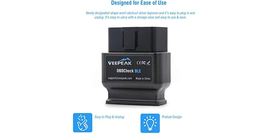 Veepeak OBDCheck BLE OBD2 Bluetooth Sca