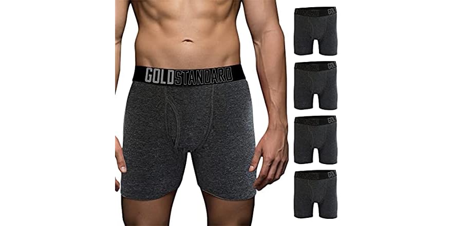 Gold Standard 4-Pack Men's Boxer Briefs