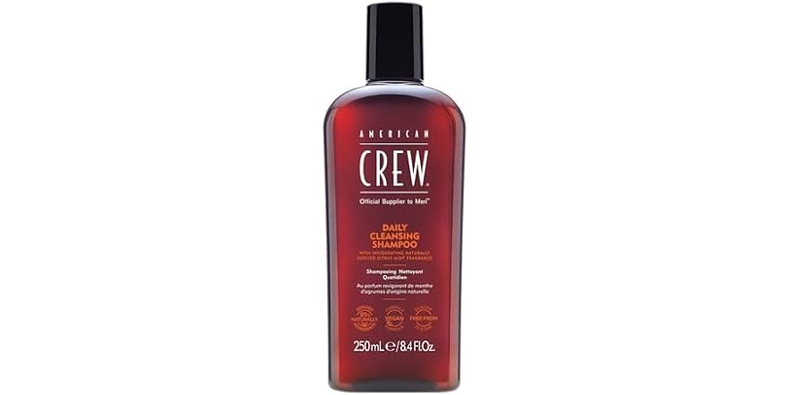 3PK American Crew Crew Shampoo for Men 8.45 Fl Oz
