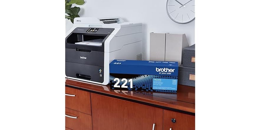 Brother Genuine Standard Yield Toner Cartridge Cyan
