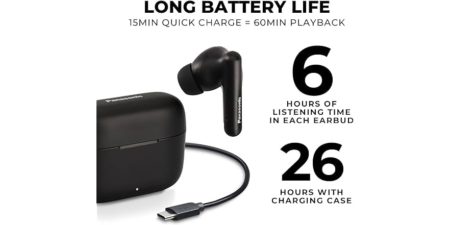 (NEW) Panasonic ErgoFit True Wireless Earbuds