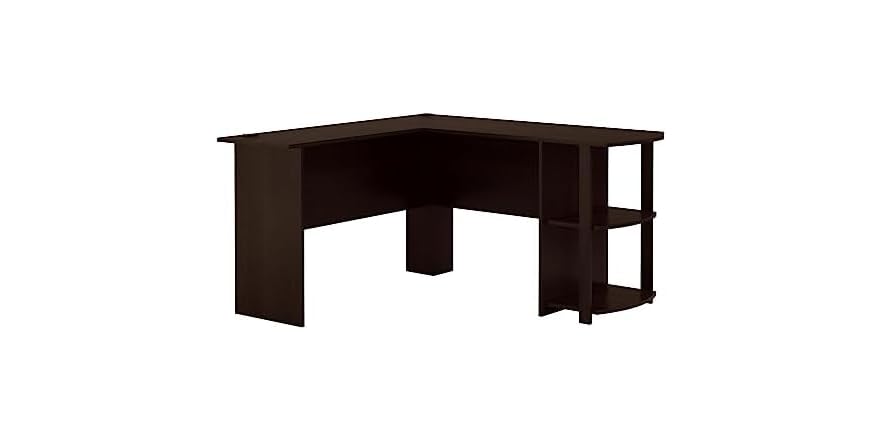 Ameriwood Home L-Desk with Bookshelves