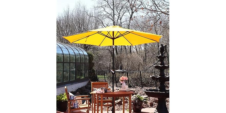 Sunnydaze Gold 9' Patio Umbrella
