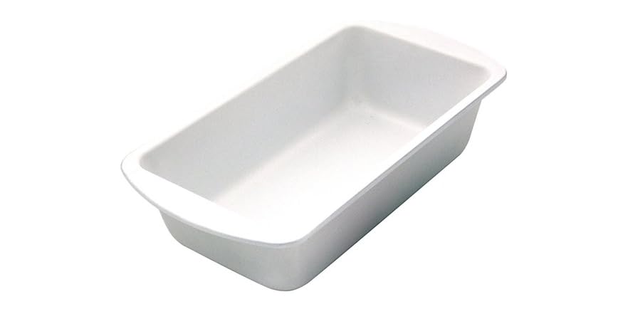 CeramaBake 9 x 5 inch Loaf Pan, White