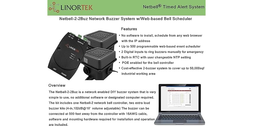 Netbell-2-2Buz IP Break Buzzer Kit