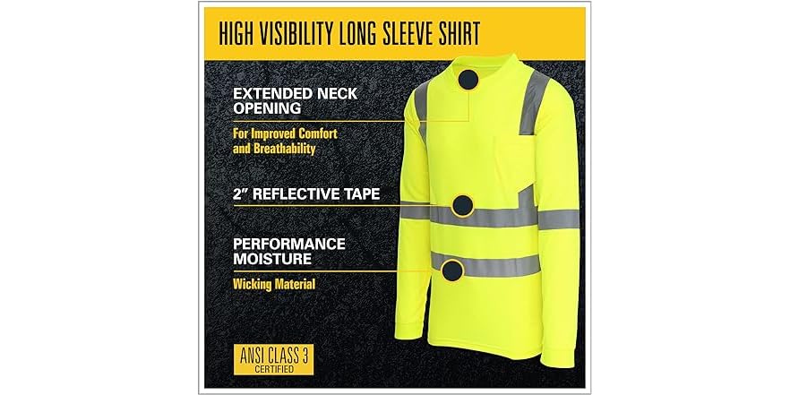 West Chester 10 Pack High-Vis ANSI Class 3 Shirt
