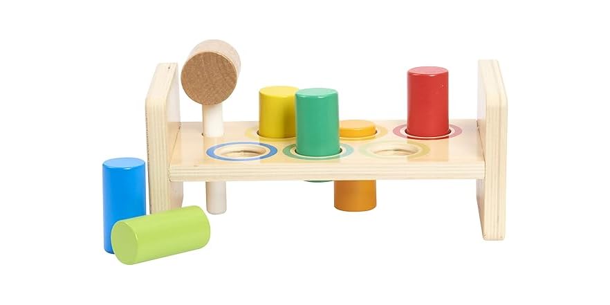 Early Learning Wooden Hammer Bench 18mo+