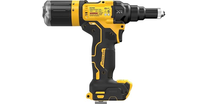 DEWALT DCF403B 20V MAX XR Cordless Rivet Tool 3/16