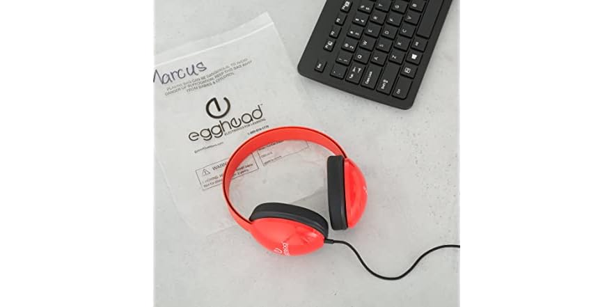 Egghead Heavy-Duty Kids' Headphones (Pack of 10)
