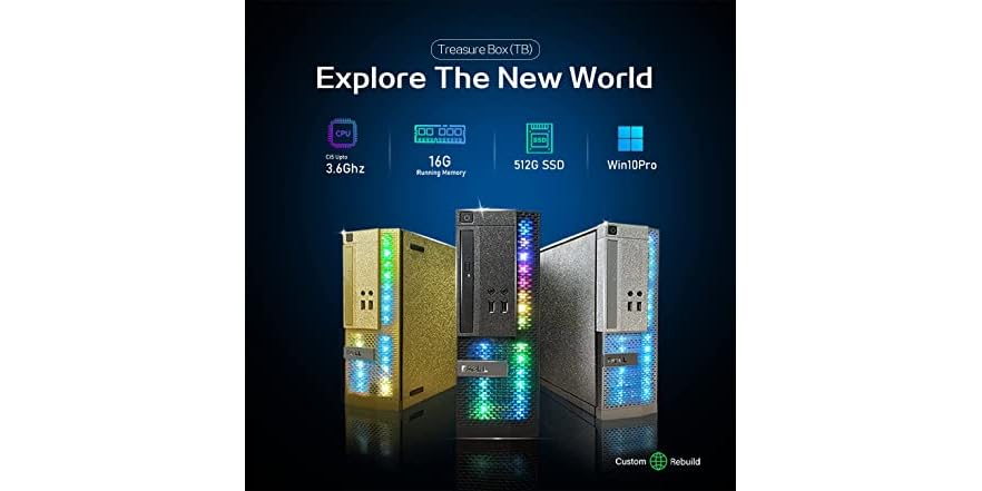 Dell RGB Treasure Box Intel i5 512GB PC