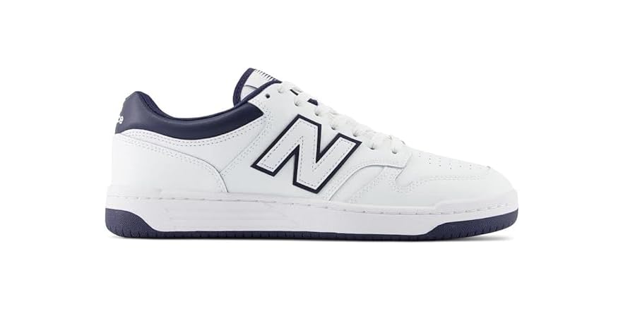 New Balance V1 Sneaker, White/Navy, 10.5