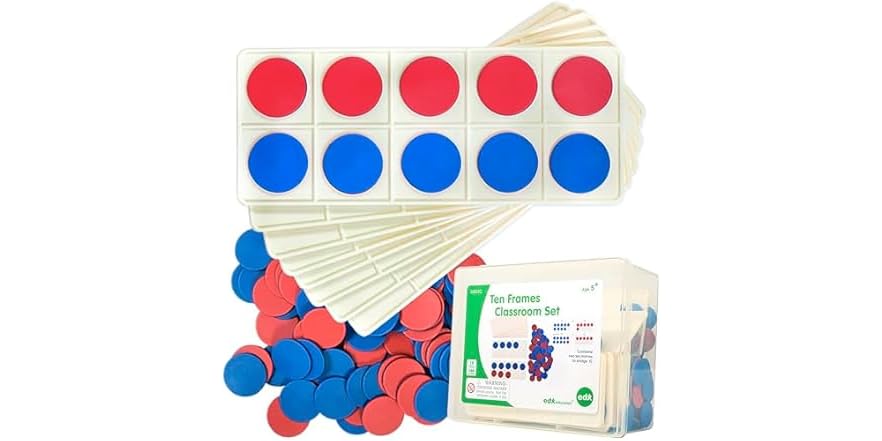 edxeducation Ten Frame Classroom Set - Math