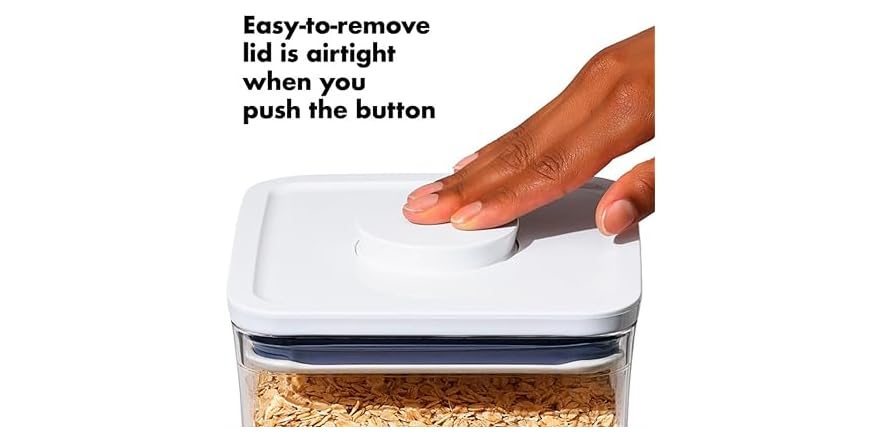 OXO Good Grip Pop Container, Big Square Medium 4.4 Qt