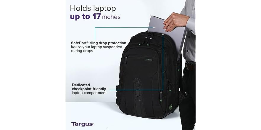 Targus Spruce EcoSmart Travel Laptop Bac