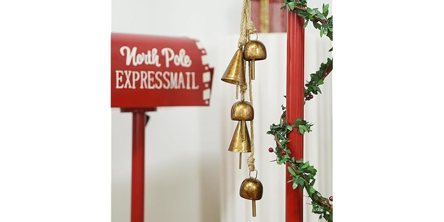 Vuskly Rustic Gold Metal Bells