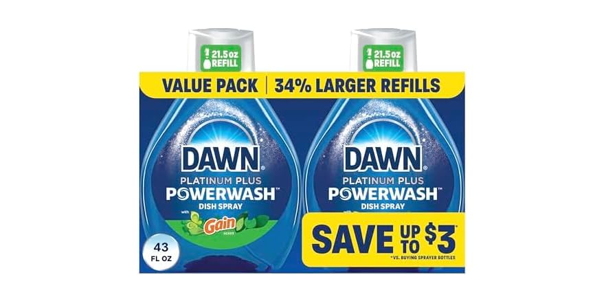 Dawn Powerwash Gain Original Dish Spray Refills 485016
