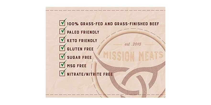 Mission Meats Beef Snacks Sticks, 12 ct