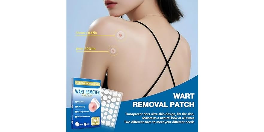 Wart Remover Patches, 144PCS