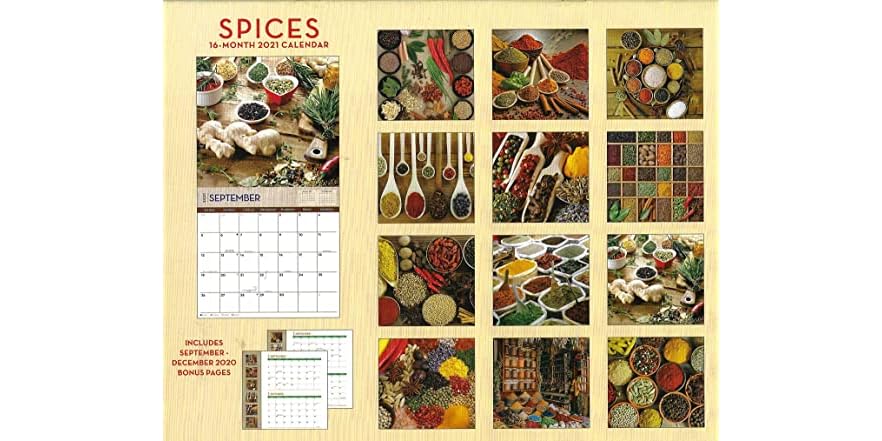 Paper Craft 2021 Spices Wall Calendar