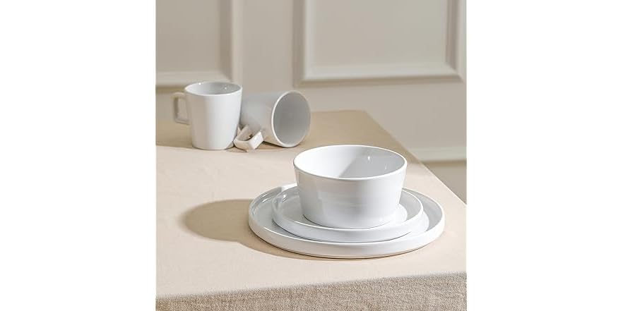 Stone Lain Celina Modern Stoneware 16-Piece Dinnerware Set