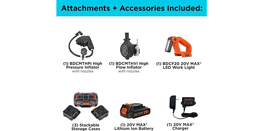 BLACK+DECKER MATRIX 20V MAX* Cordless 8-Tool Combo Kit