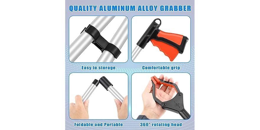 6 Pcs Grabber Reacher Tool 32"