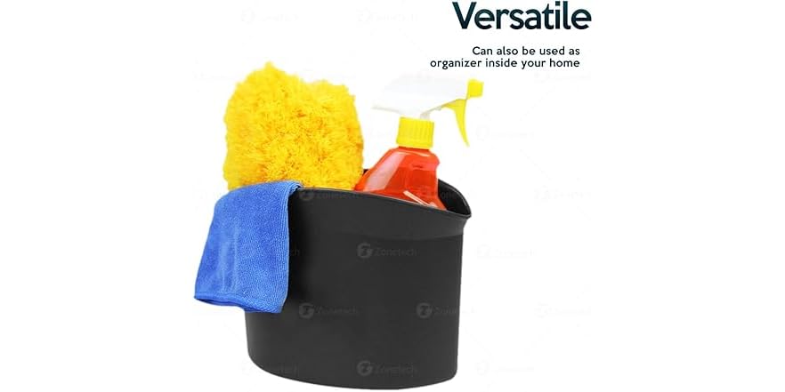 Zone Tech GC0016 Portable Hanging Mini Car Garbage Can B