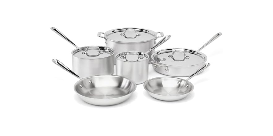 All-Clad 10-Pc Stainless Cookware Set
