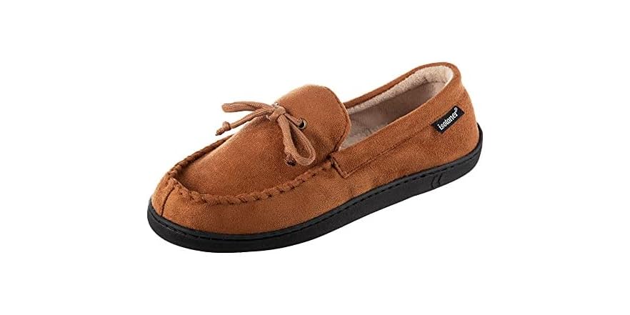 isotoner Men's Slippers, Microsuede