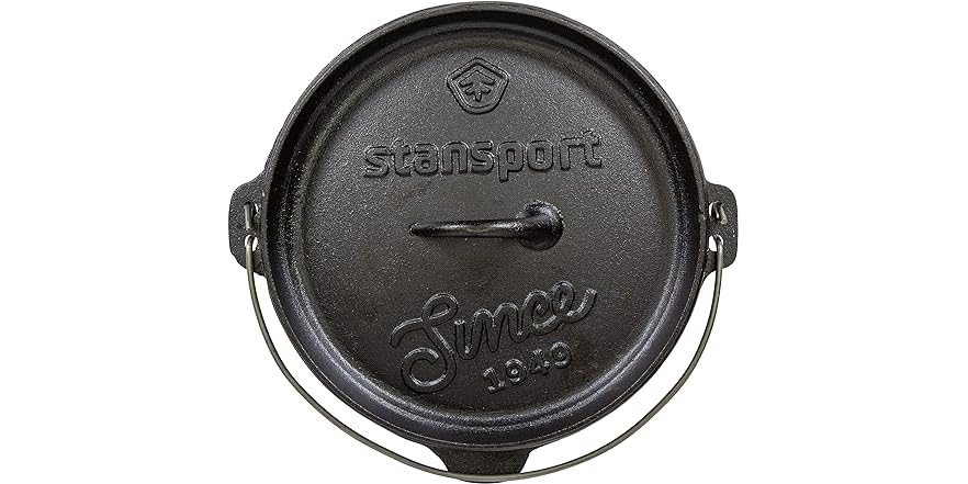 Stansport 4 QT Pre-Seasoned Cast Iron Legs