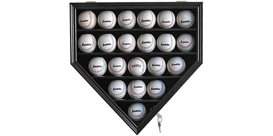 21 Slot Baseball Display Diamond Case