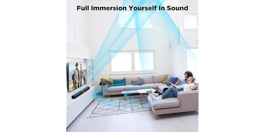 MZEIBO W058 Sound Bars for TV Bluetooth 5.0 Soundbar (Open Box)