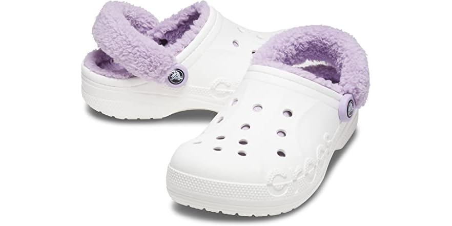 Crocs Unisex Baya Lined Fuzz Strap Clog 13 Women/11 Men