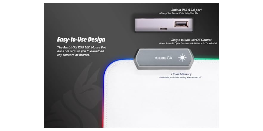 Anubis GX Electric RGB Mouse Pad