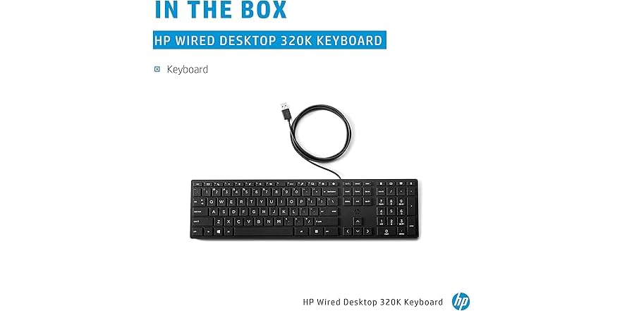 HP Wired Desktop 320K Keyboard