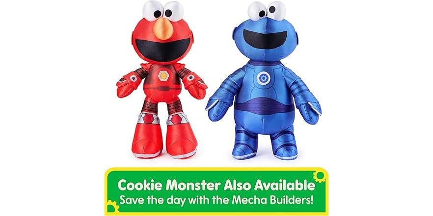 GUND Sesame Street Official Mecha Builder Elmo Plush