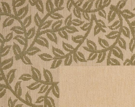 Courtyard 2-PC Rug Set - Natural/Green