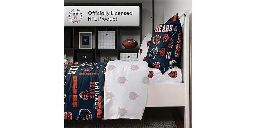 Chicago Bears NFL Bedding 5 Pc Twin Set