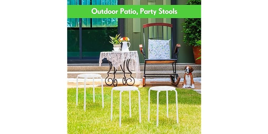 8 Pack Multipurpose Stacking Stools