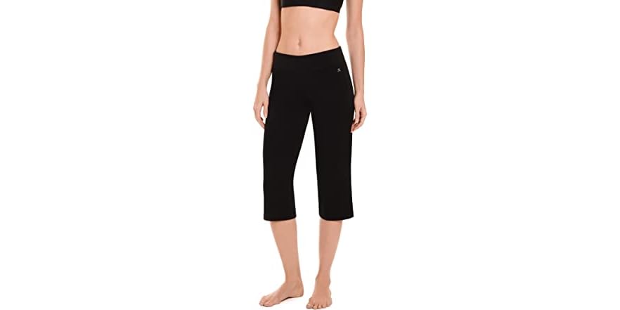 Danskin Womens Sleek Fit Yoga Crop Pant