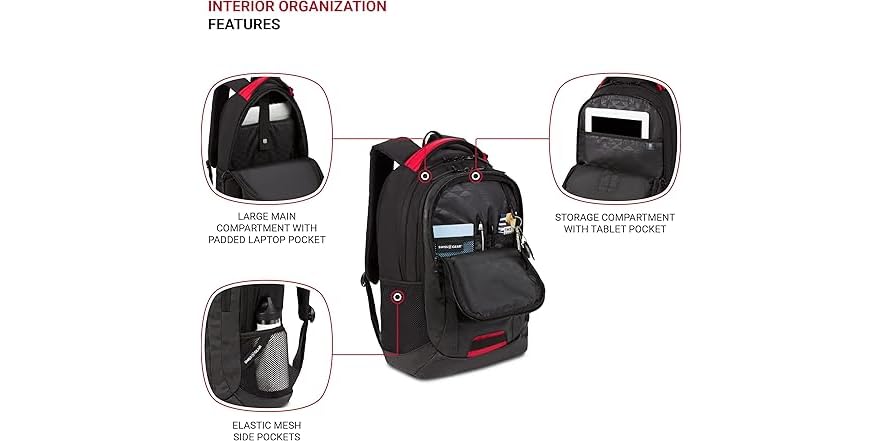 SwissGear Cecil 5505 Laptop Backpack, 18-Inch