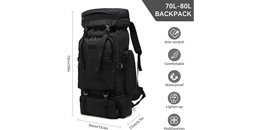 75L Hiking Backpack