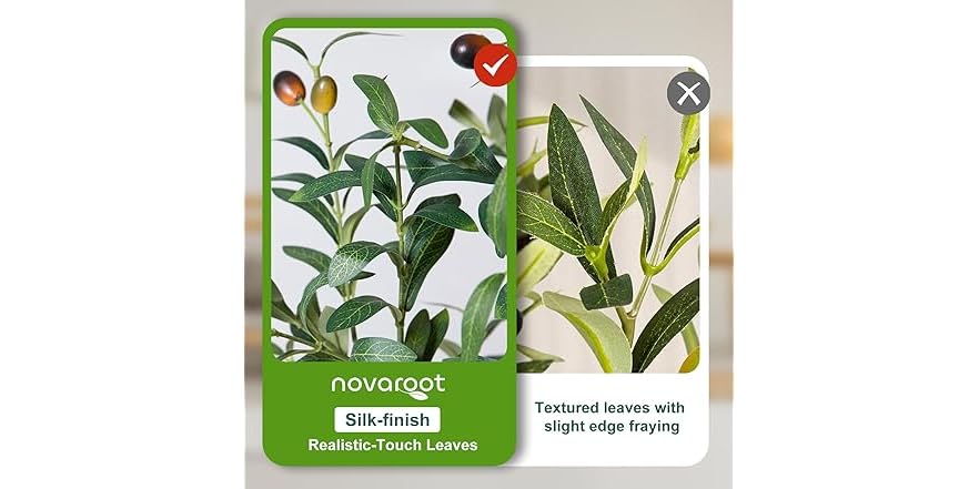 NOVAROOT Artificial Indoor Olive Tree (Open Box)
