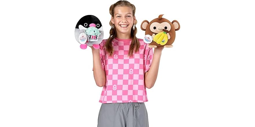Snackles Series 2 Penguin & Baskin-Robbin 8 Inch Plush